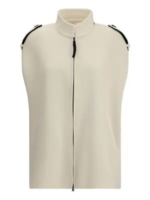AFTERCOAT Zipped Cape - White