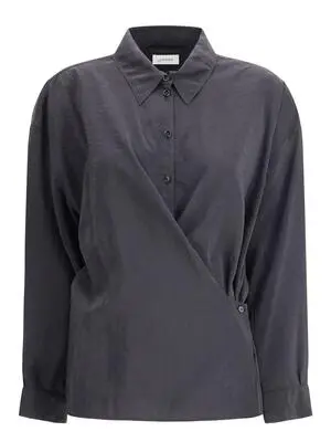 LEMAIRE Draped Shirt - Black