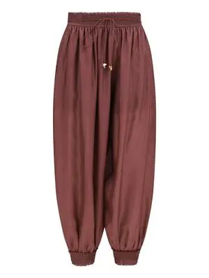 Zimmermann Aster Harem Pants - Bordeaux