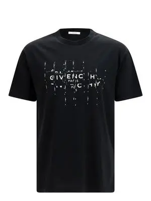 Givenchy Photographic Negative Cotton T-hirt - Black