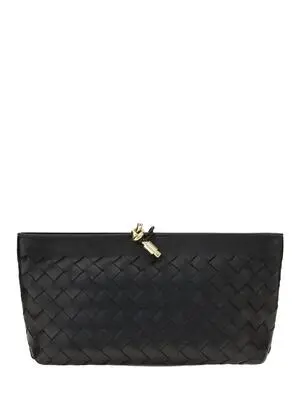 Bottega Veneta Knot Intrecciato Pouch - Black