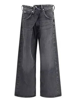 AGOLDE AGOLDE Vana Wide Leg Jeans Grey