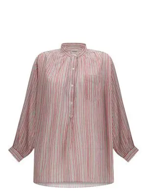 MARANT ETOILE Marant Étoile Sapha Striped Cotton Voile Shirt - Multicolour