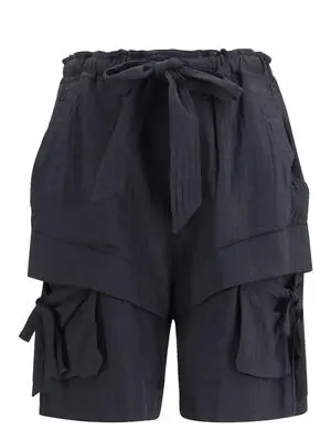 MARANT ETOILE Marant Étoile Viscose And Cotton Shorts With Drawstring Waist - Black