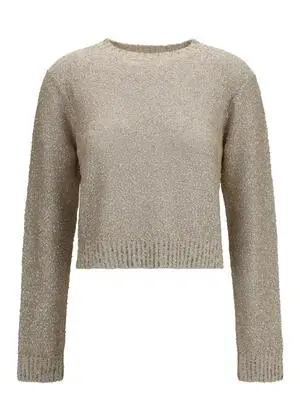 Brunello Cucinelli Long-sleeve Sequin Sweater - Beige