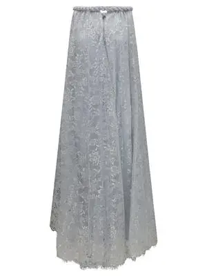 Zimmermann Carousel Metallic Lace Maxi Dress - Silver