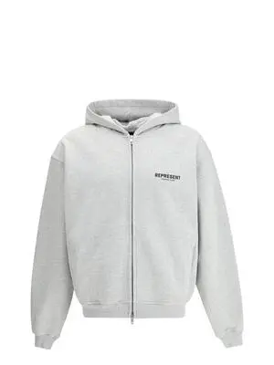 REPRESENT REPRESENT Zip-Up Hoodie With Monogram Print