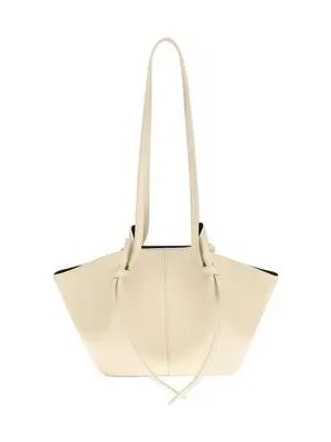 YUZEFI YUZEFI Large Mochi Shoulder Bag In Taupe Italian Leather