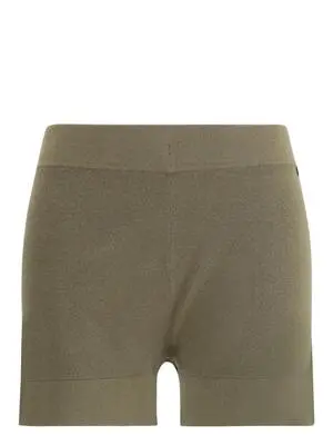 Extreme Cashmere Rib-knit Shorts - Khaki
