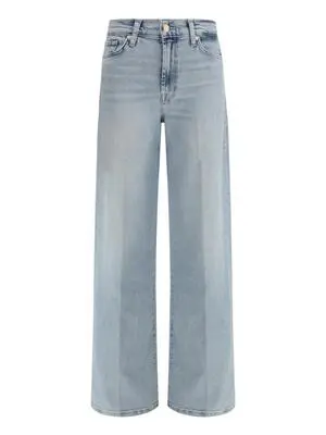 7FOR 7 For All Mankind Lotta Wide-leg Jeans - Light Blue