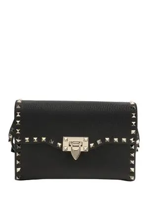 Valentino Garavani Small Rockstud Shoulder Bag - Black