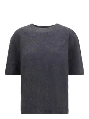 LISA YANG Maren Brushed Cashmere Sweater - Grey