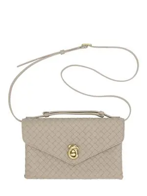 Bottega Veneta Bottega Veneta Knot Lock Shoulder Bag Beige