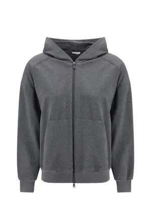Brunello Cucinelli Cotton Hoodie - Grey