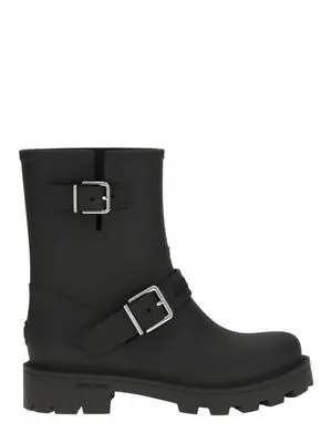 JIMMY CHOO Jimmy Choo Buckled TPU Rain Boots