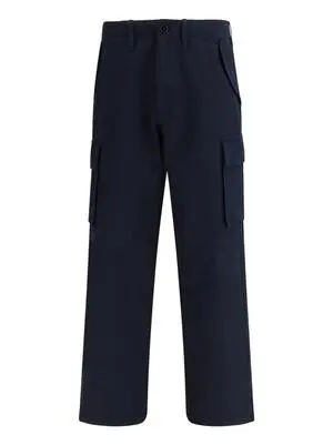 Burberry Cotton Cargo Pants - Blue