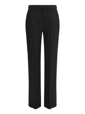Alexander McQueen Tailored Pinstriped Trousers - Black