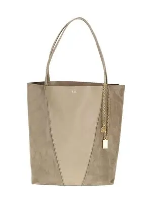 Chloé Chloè Spin Shoulder Bag Beige