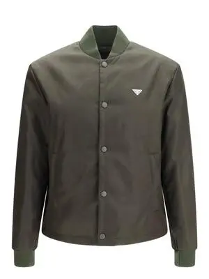 Prada Nylon Bomber Jacket - Green