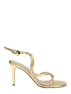 GIANVITO ROSSI Gianvito Rossi Jungle Mamba Metallic Leather Stiletto Sandals