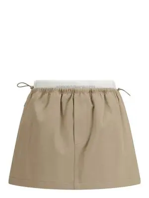Alexander Wang Drawstring Mini Skirt - Beige