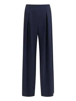 Max Mara MAX MARA PURE Palude Wide-Leg Pants In Satin Blue