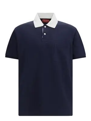 Gucci Piqué Polo - Blue