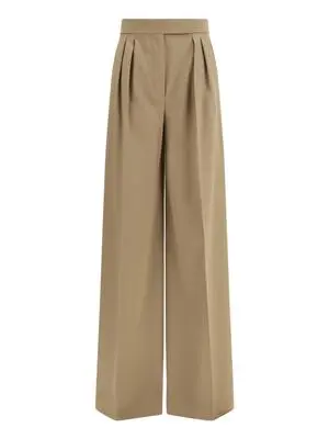 Max Mara Virgin Wool Quorum Pants - Beige