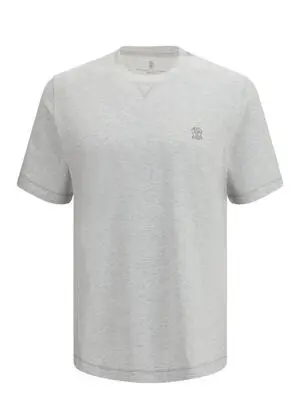 Brunello Cucinelli Cotton T-hirt - Grey