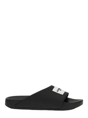 Givenchy Rubber Logo Slides - Black