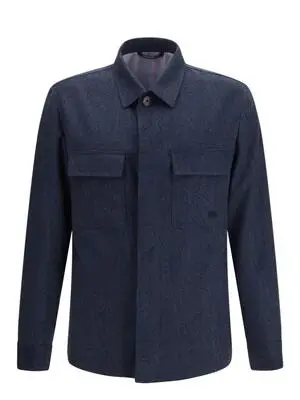 Etro Pure Wool Paisley Jacket - Blue