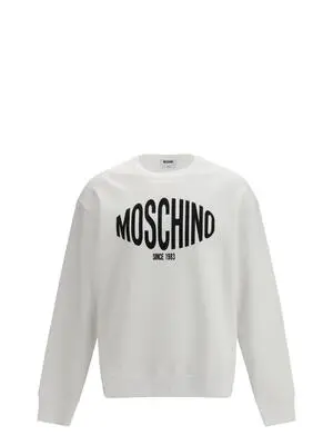 Moschino Printed Organic Cotton Sweatshirt - White