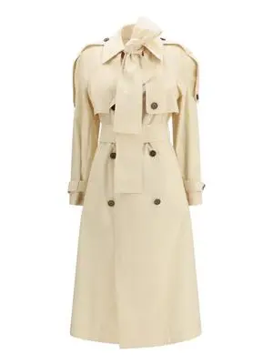 BURBERRY BURBERRY Long Trerose Trench In Canvas