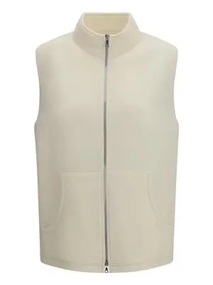 RIER Virgin Wool Vest - Cream