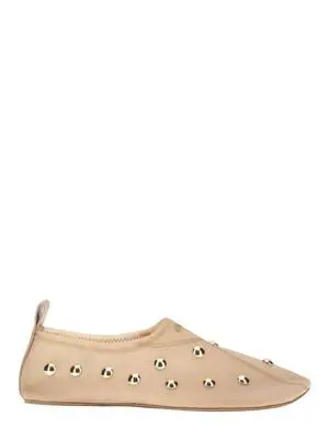 Chloé Rita Ballerinas With Gold Stud Embellishments - Pink