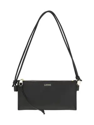 Loewe Calfskin Joya Clutch Bag - Black