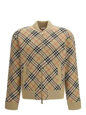 Burberry Vintage Check Zip Cardigan - Beige