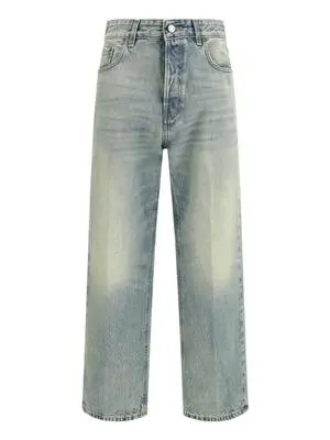 HAIKURE Straight-leg Jeans In Washed Denim - Light Blue