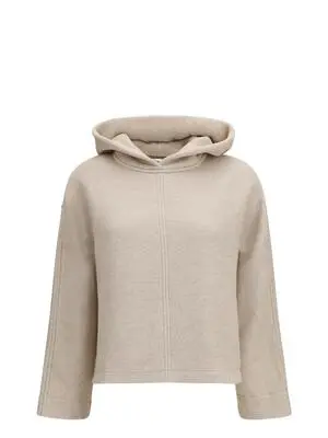 MAX MARA Max Mara Pure Hooded Sweatshirt With Embroidered Logo