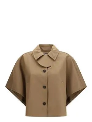 Max Mara Max Mara Cotton Cape Brown