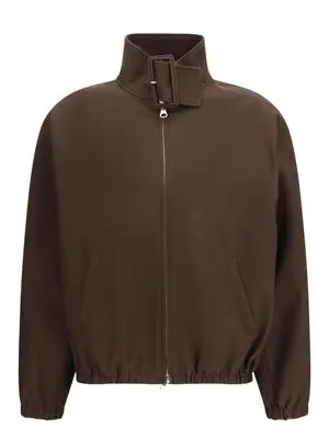 COURREGES Courrèges Zip-Up Bomber Jacket With Embroidered Logo