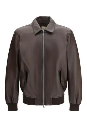 ANDREA D'AMICO D'AMICO Leather Bomber Jacket