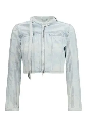 DIESEL® DIESEL De-Saphix-Fsi1 Cropped Jacket Light Blue