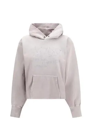 MARGIELA Maison Printed Hoodie With Adjustable Drawstring Hood - Pink