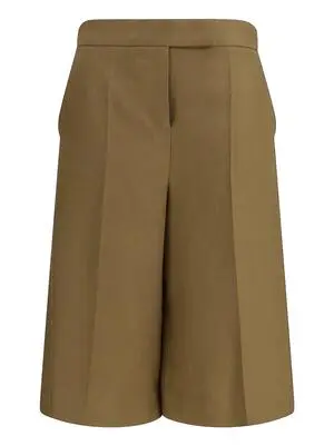 Max Mara Linen Bermuda Shorts - Khaki