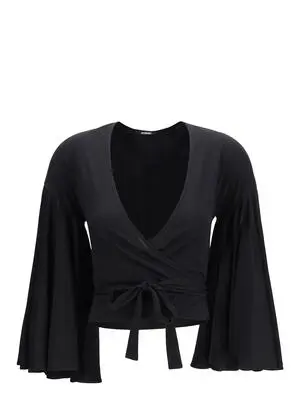 Jacquemus Jacquemus Paysan Wrap Top Black