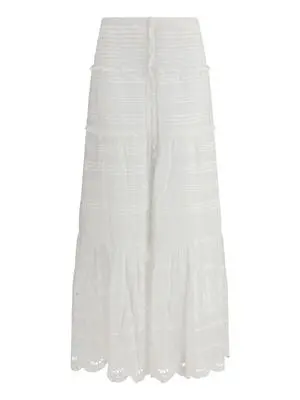 MARANT ETOILE Marant Étoile Paoline Long Cotton Skirt - White