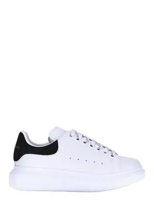 Alexander McQueen Alexander McQueen Leather Sneakers With Platform Sole White