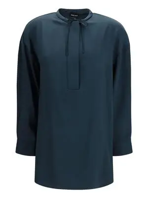 Giorgio Armani Lavallière Blouse - Blue
