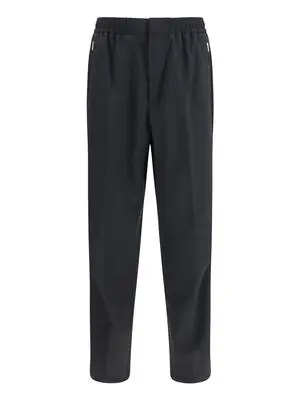 Herno Straight Leg Pants With Elasticated Waistband - Black